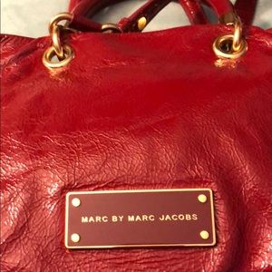 Marc By Marc Jacobs | Bags | Marc Jacobs Red Patent Leather Bag Satchel ...